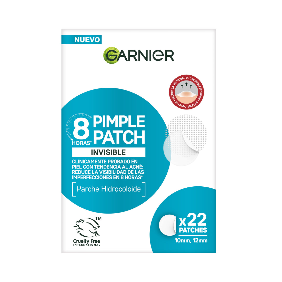 PARCHES PARA ACNÉ 22 piezas - GARNIER SKIN ACTIVE