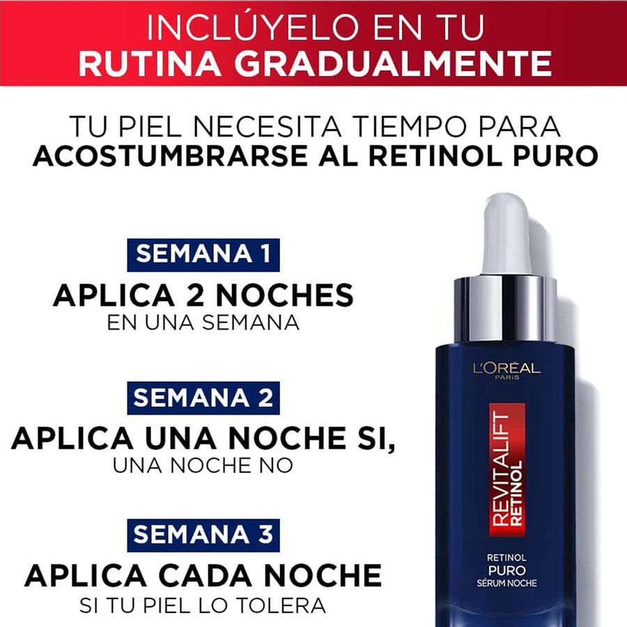 REVITALIFT RETINOL SERUM NOCHE ARRUGAS PROFUNDAS 30ML - LOREAL DERMO E